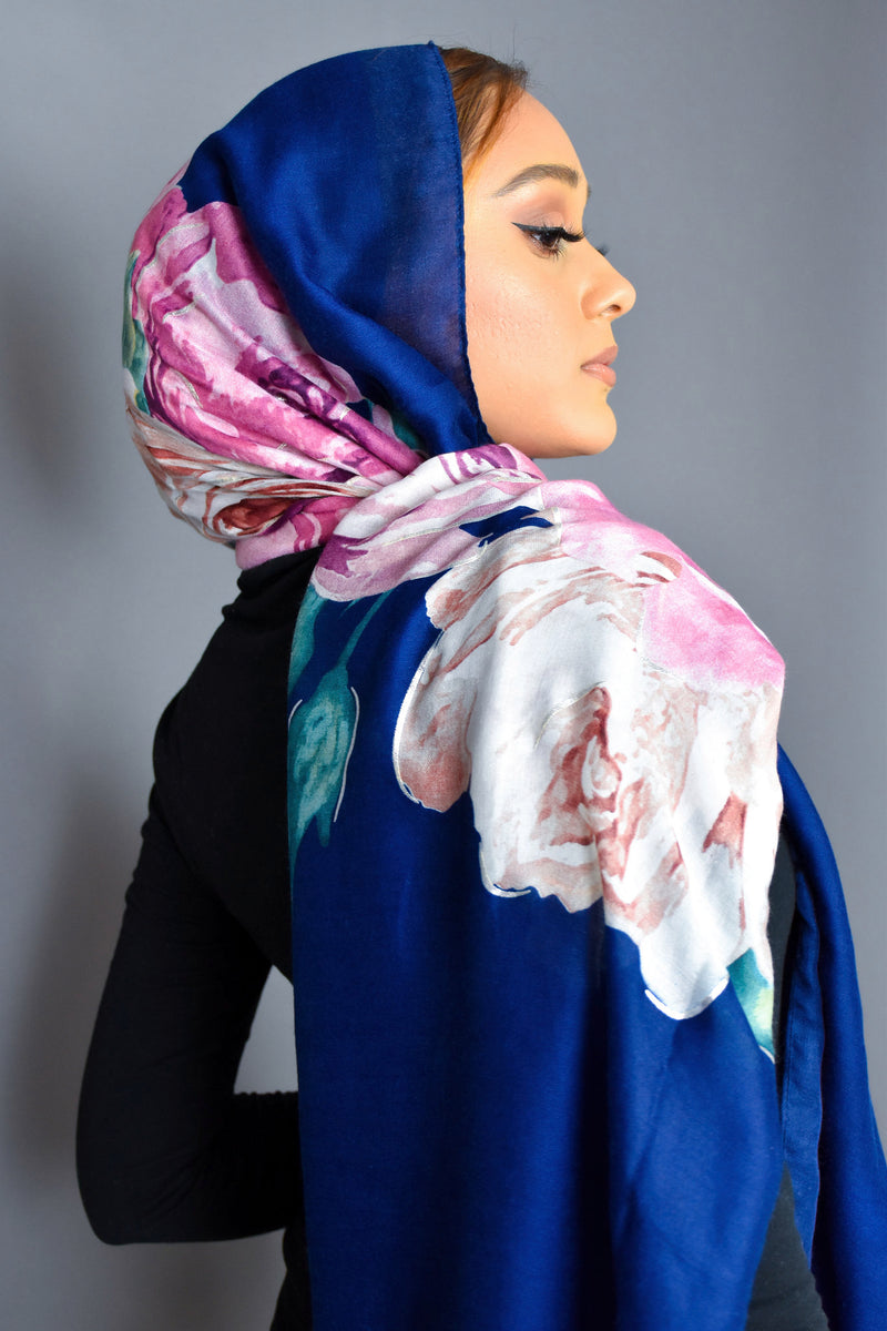 Royal blue scarf store